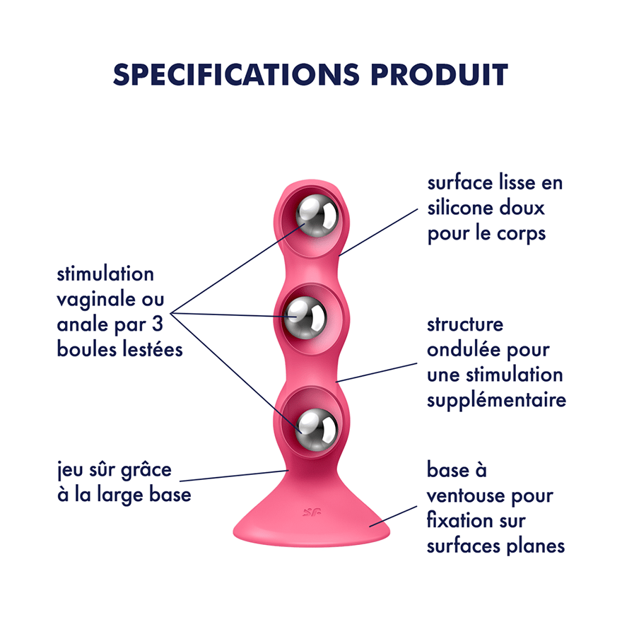 Satisfyer Triple Ball-R | Jouets pour la stimulation de la vulve ...